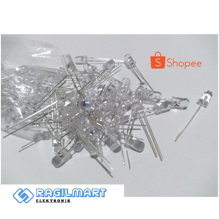 Jual [ COD ] Lampu LED - 10 Pcs LED 5mm Putih Nyala Biru / Hijau ...