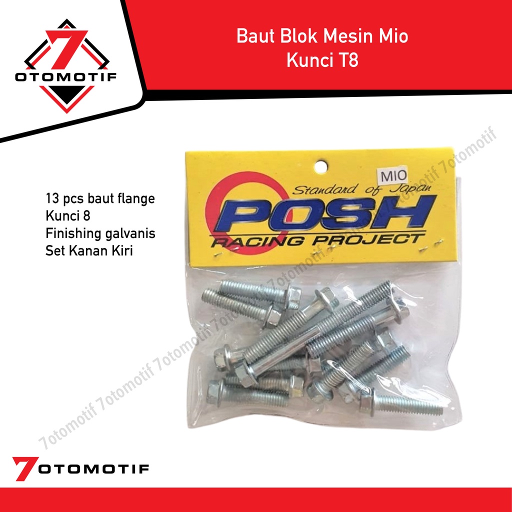 Jual Baut Blok Mesin Mio Kunci T8 | Shopee Indonesia