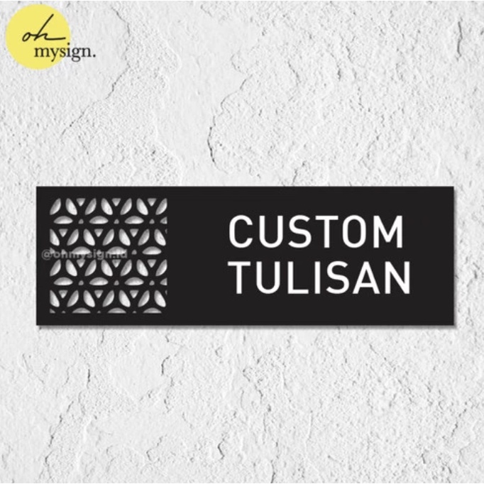 Jual Custom Tulisan Ruangan Office Sign Board Acrylic UV Print Laser ...