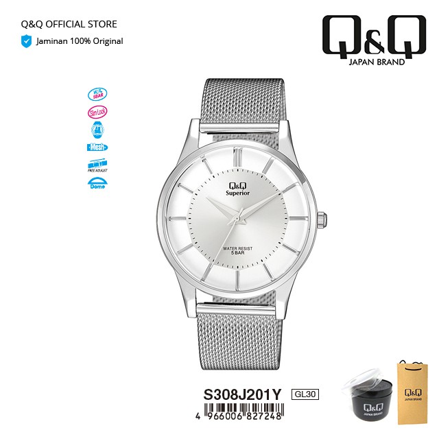 Jual Q&Q QnQ QQ Original Jam Tangan Casual Fashion Analog Stainless ...