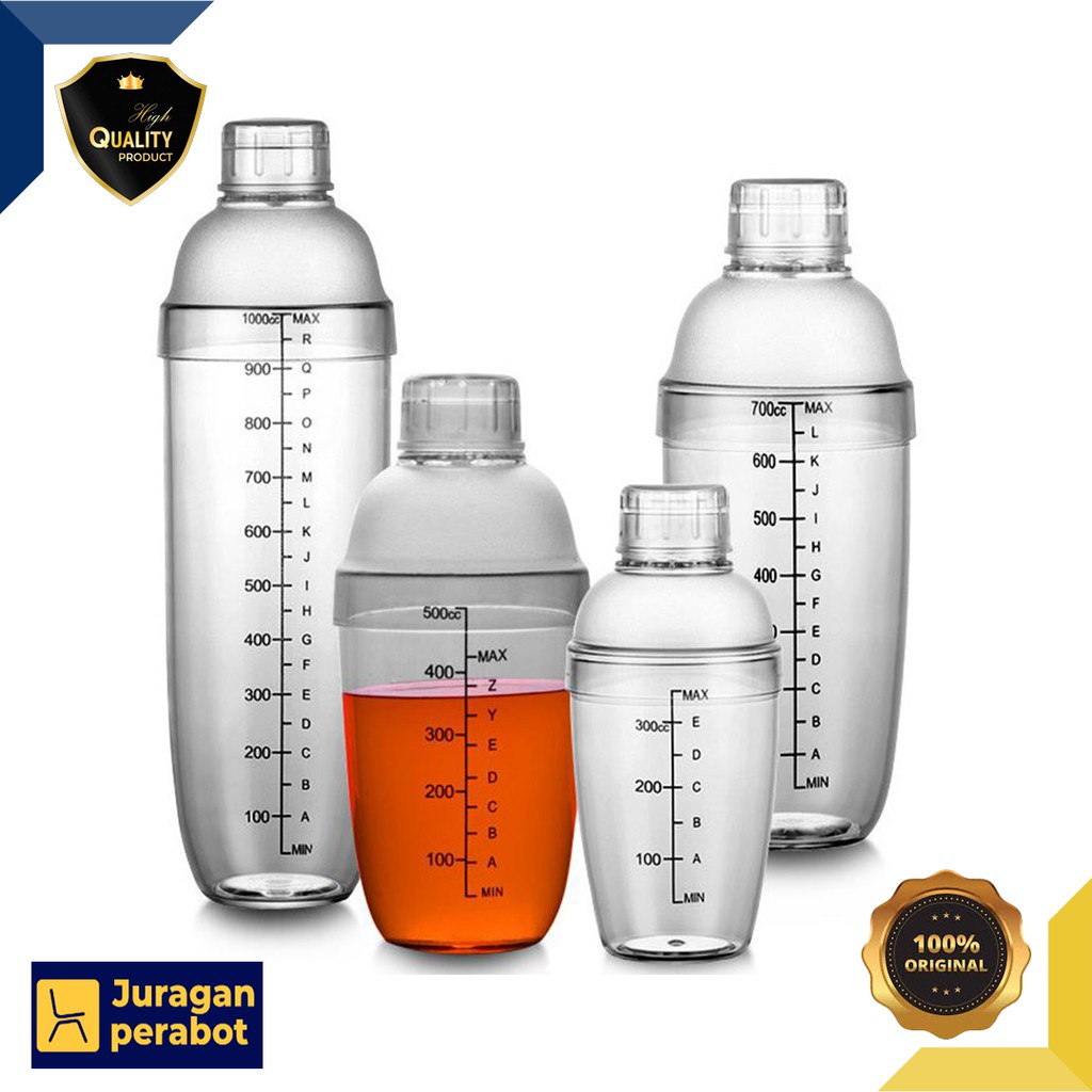 Jual Cocktail Shaker / Koktail Set/ Drink Shaker 530 ML, 700 ML 1000 ML ...