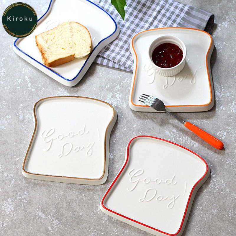 Jual Piring Keramik Roti / Piring Toast / Piring Unik Cantik Lucu Good ...