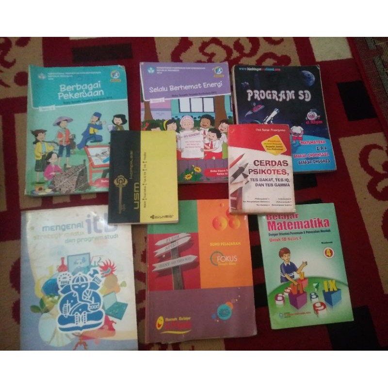 Jual BUKU TEMATIK SD, MATH SD, USM ITB, USM STAN, CERDAS PSIKOTEST ...