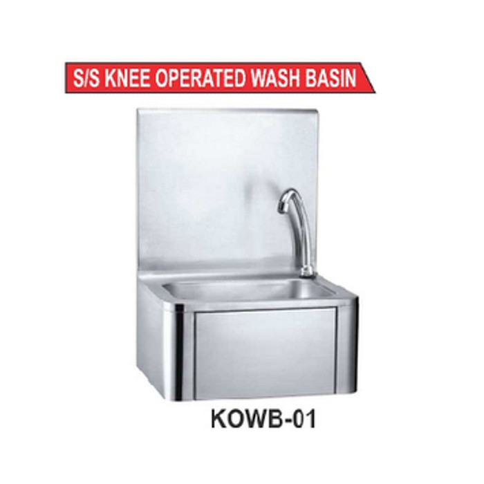 Jual KOWB-01 SS KNEE OPERATED WASH BASIN / WASHTAFEL TEMPAT CUCI TANGAN ...