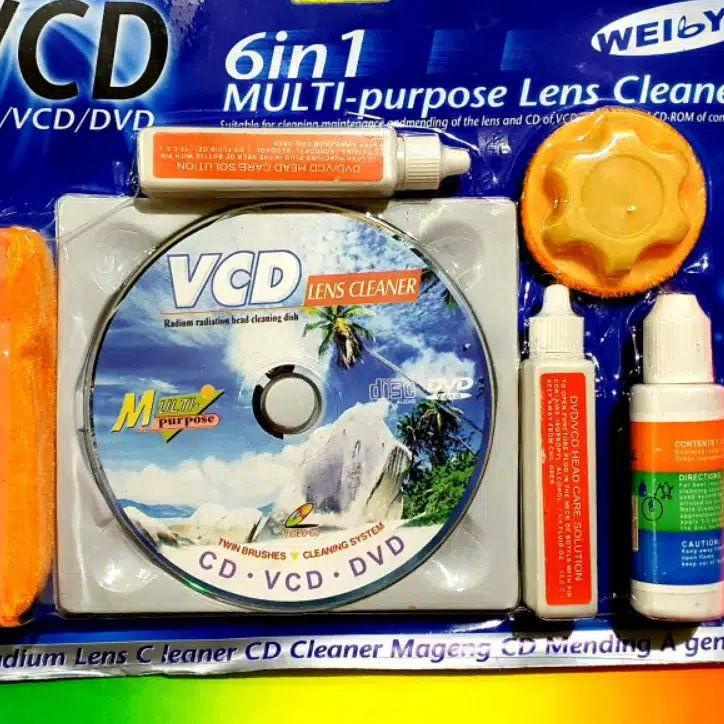 Jual PEMBERSIH DVD/VCD/CD PLAYER OPTIK MULTIFUNGSI 6 IN 1 PURPOSE LENS CLEANER | Shopee Indonesia