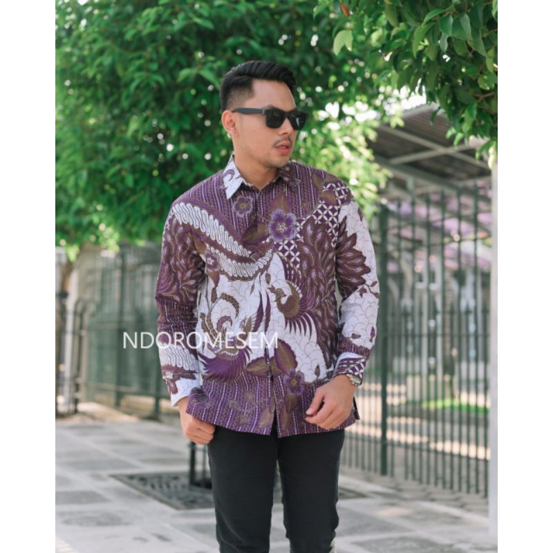 Jual Batik joglo unggu putih katun halus full furing | Shopee Indonesia