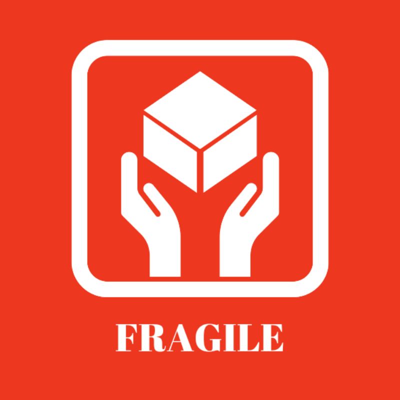 Jual Sticker Fragile | Stiker Fragile | Sticker Cute Fragile | Sticker ...