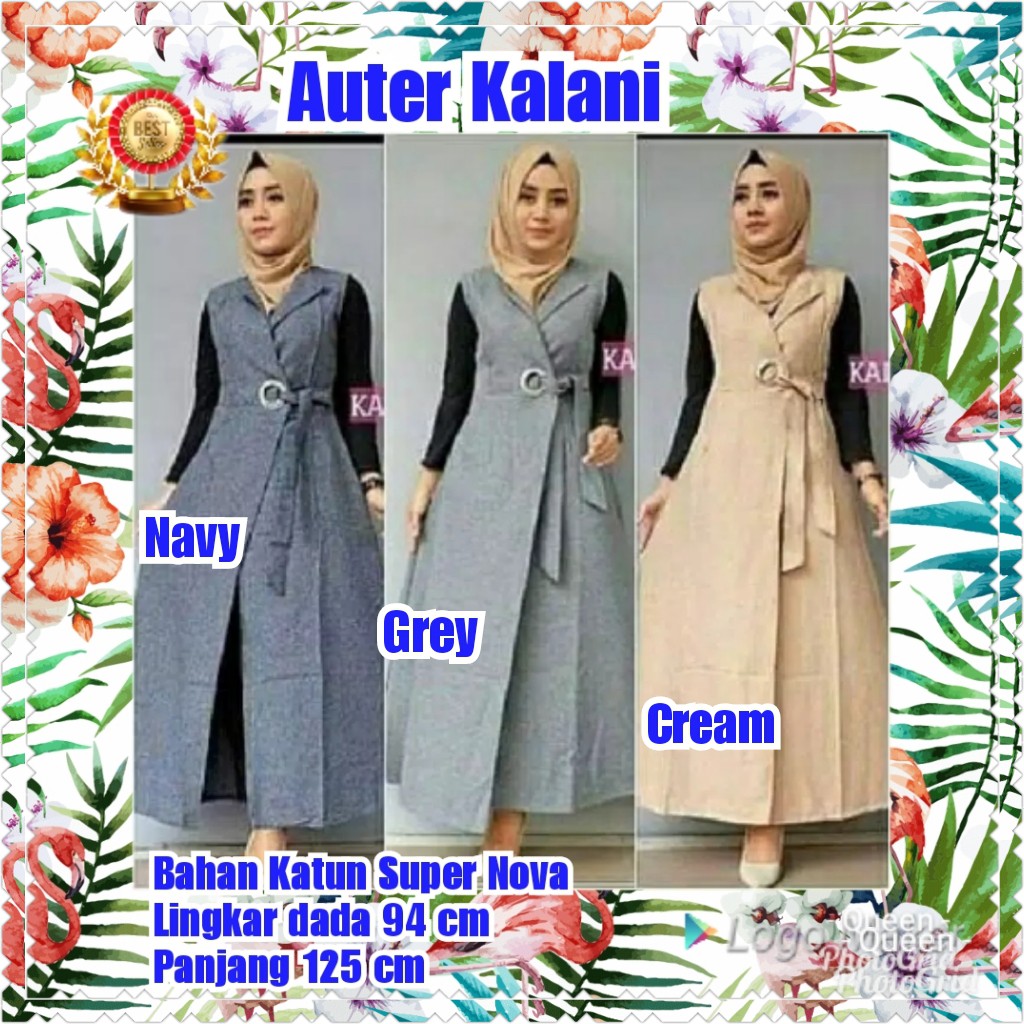 Jual ARABIAN GAMIS WANITA AUTER KALANI /TERBARU/UKURAN FIT L -XL ...