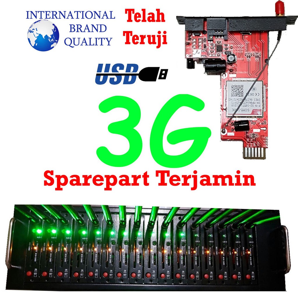 Jual Modem Pool Set 16 Port 3G | Shopee Indonesia