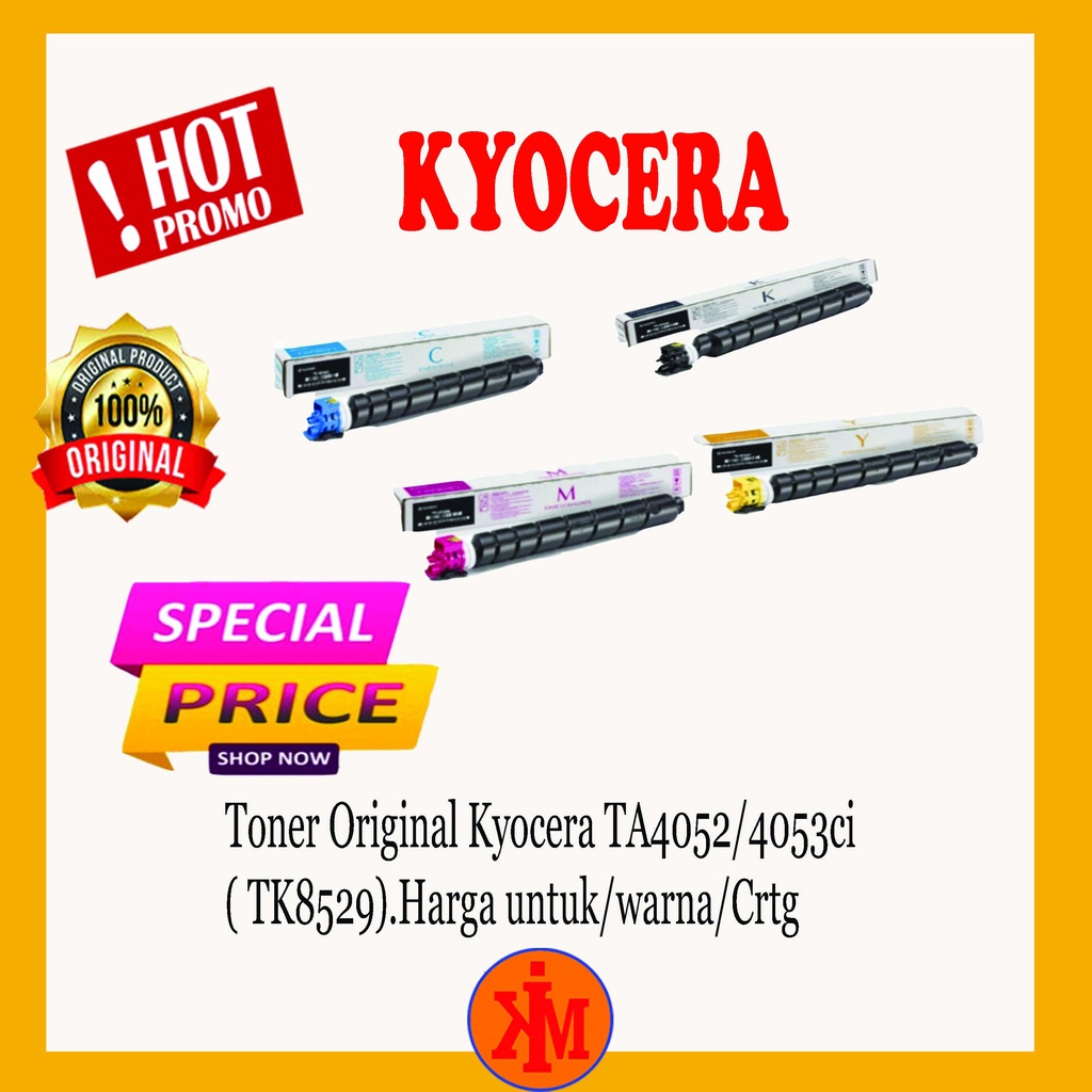 Jual Toner Original Kyocera TA4052/4053ci ( TK8529).Harga untuk 1 set ...