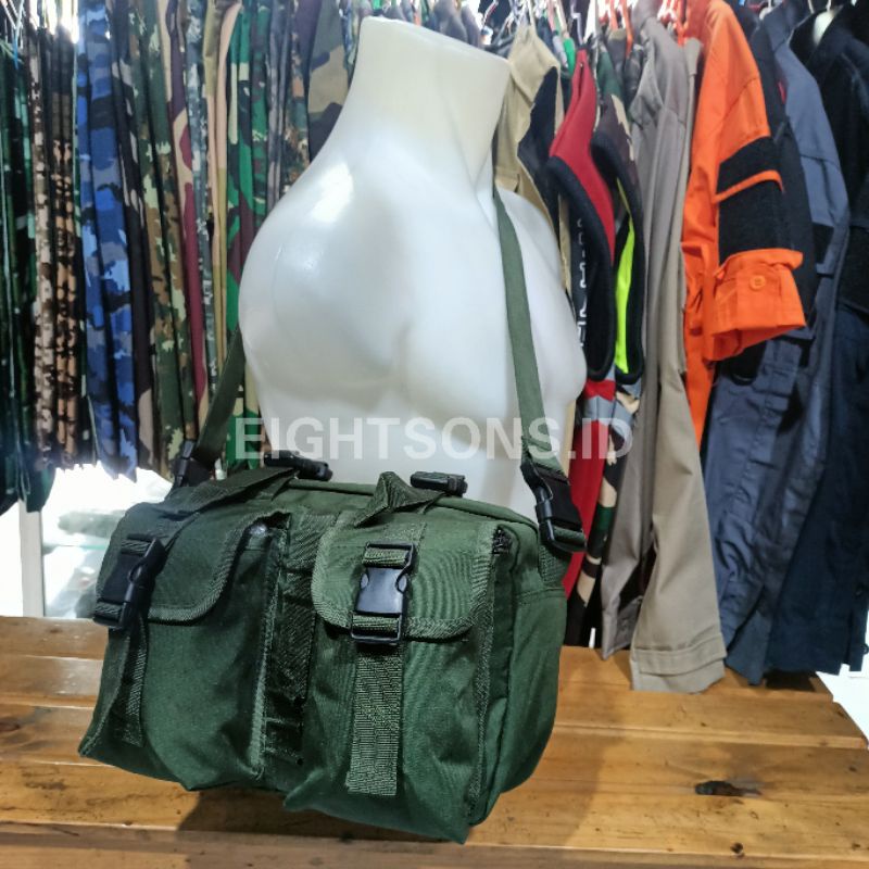 Jual Tas Selempang Samping Loreng Tentara Besar Doreng Army Slempang ...