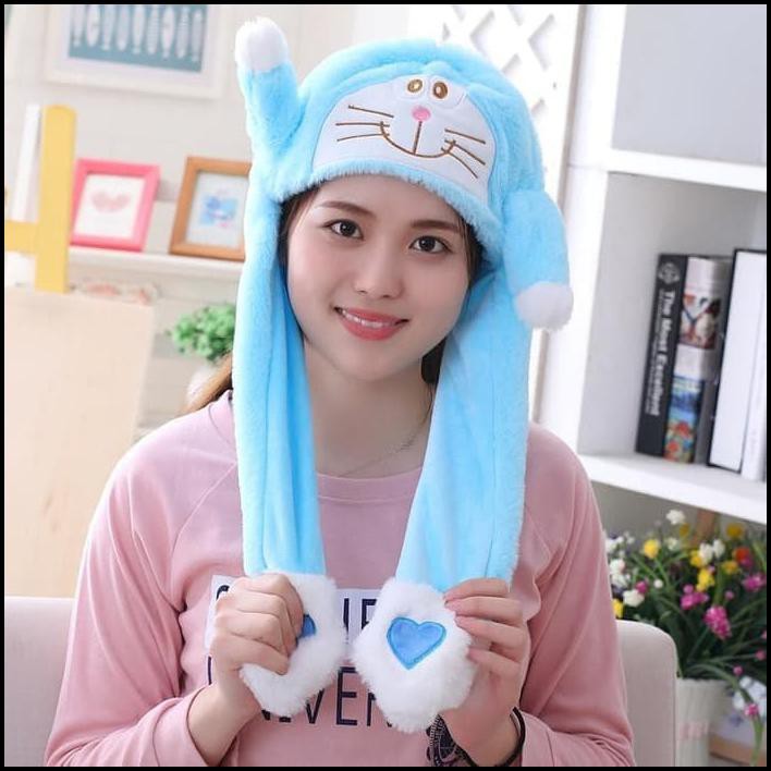 Jual Doraemon Bunny Hat Led Topi Goyang Nyala | Shopee Indonesia
