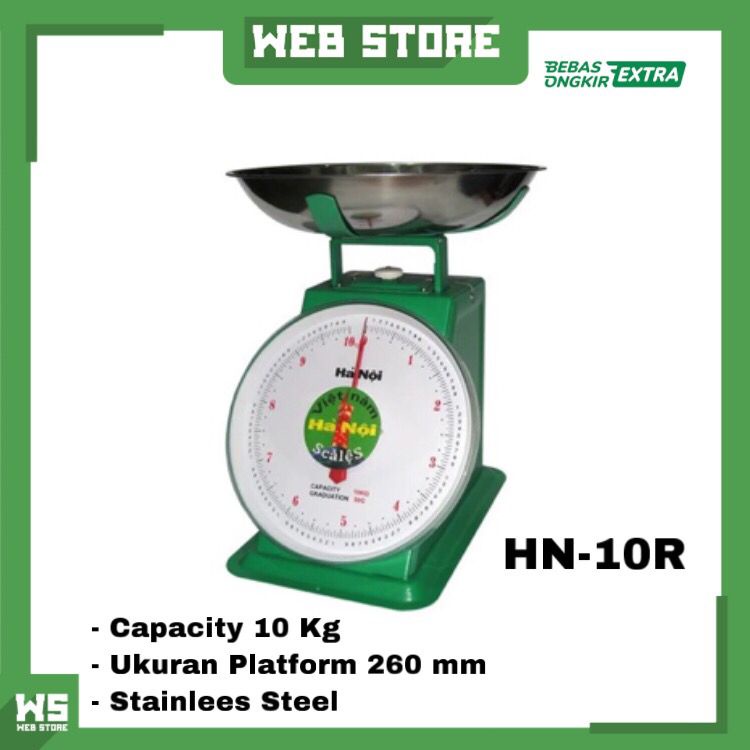 Jual Timbangan Duduk Jarum Hanoi Manual 10Kg 10 kg Mangkok Buah Laundry Analog | Shopee Indonesia
