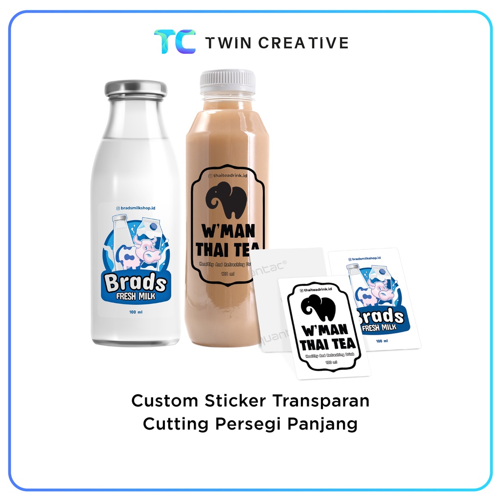Jual Cetak Stiker Label Transparan Anti Air Custom Kemasan Botol ...