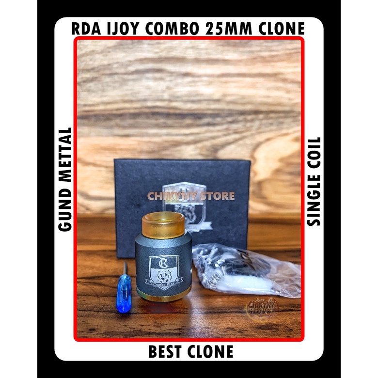 Jual IJOY COMBO RDA GUNMETAL 22MM AUTHENTIC BY IJOY | Shopee Indonesia