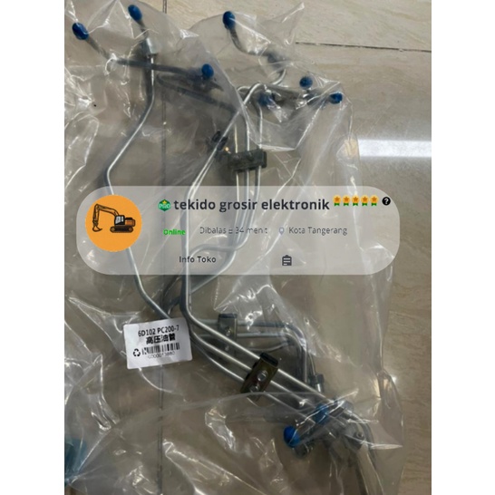 Jual Pipa nozzle pc200-7 6D102 1 set import Besi premium | Shopee Indonesia