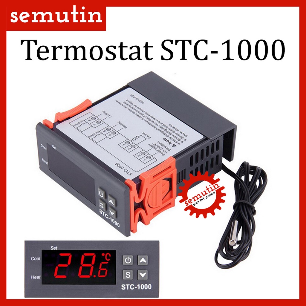 Jual Termostat Digital STC-1000 / Thermostat Control Temperatur / Mesin Tetas Pengatur Suhu ...