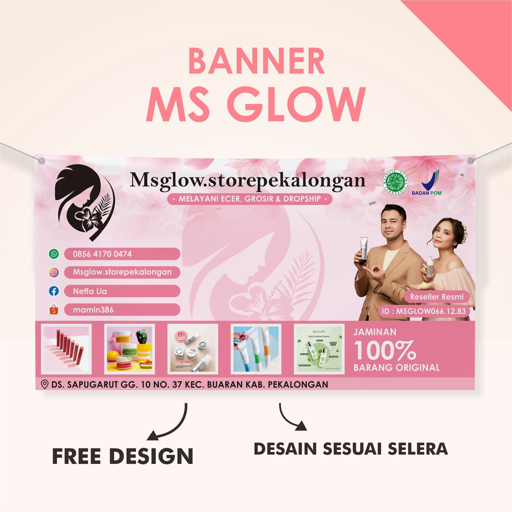 Jual [ PROMO ]BANNER SPANDUK MS GLOW | MMT MS GLOW | SPANDUK TOKO ...