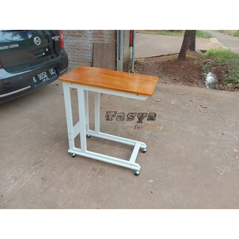 Jual meja laptop , meja troly,meja dengan roda. meja samping ranjang ...