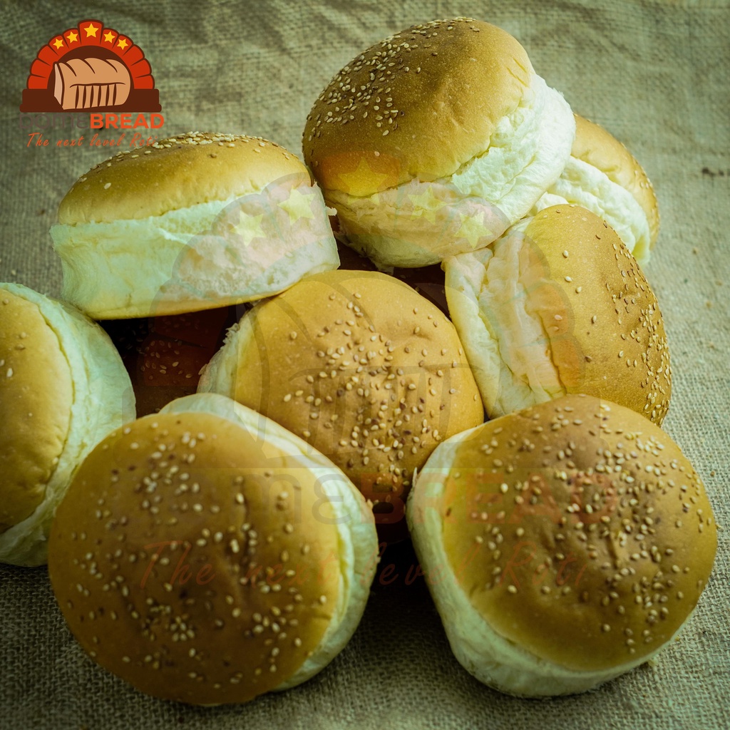 Jual Roti Burger Besar 10cm / Roti Burger Murah / Roti Burger Wijen ...