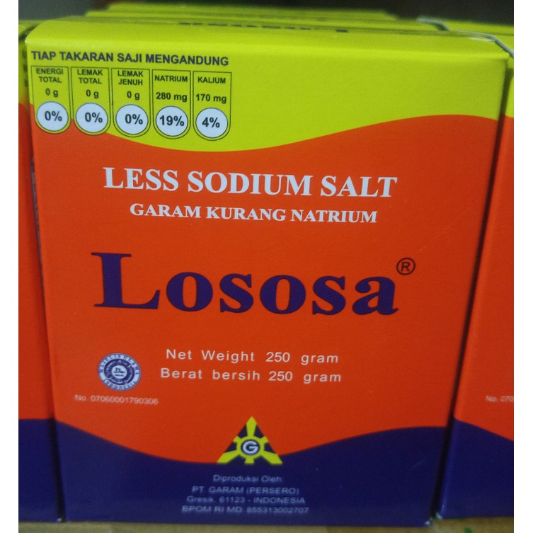 Jual Garam Lososa 250gr Rendah Natrium Sodium Untuk PENDERITA DARAH ...