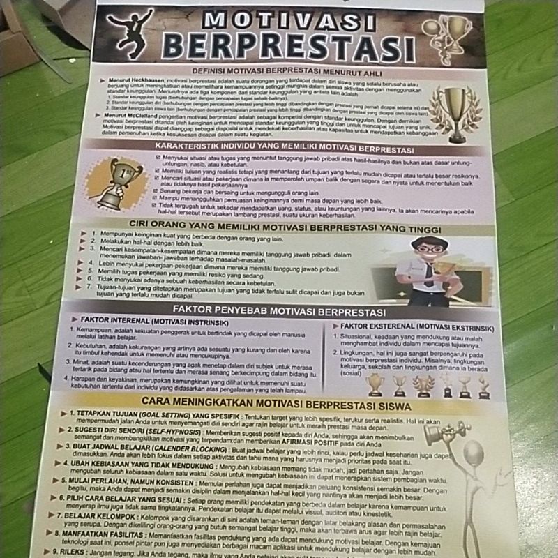 Jual Banner motivasi berprestasi | Shopee Indonesia