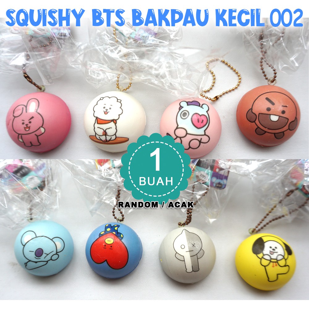 Jual Squishy Murah BTS BT21 Medium Pao - SQUISHY BTS BAKPAU KECIL 002 | Shopee Indonesia