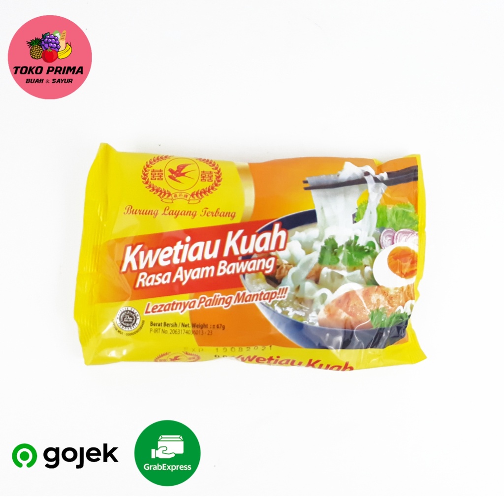 Jual Kwetiaw Kuah Instant Cap Burung Layang Terbang (@67 Gram) | Shopee ...
