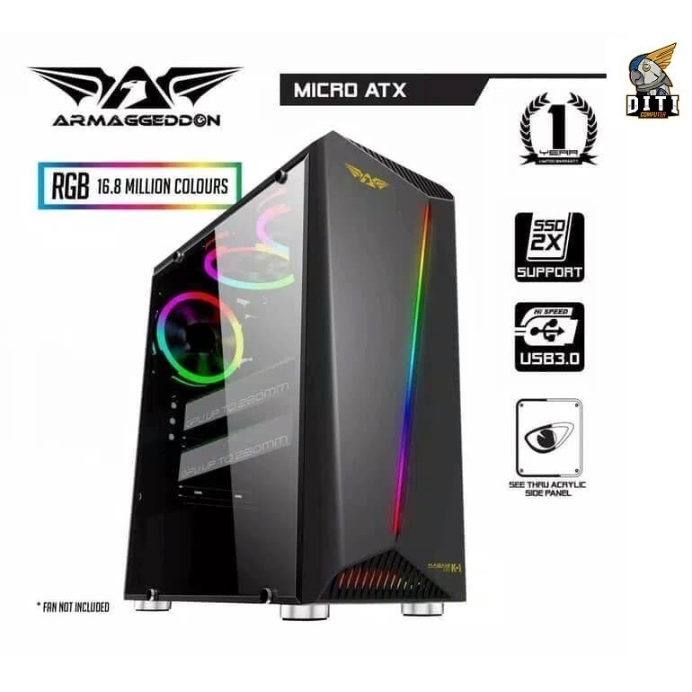 Jual Armaggeddon Kagami K-1 Gaming PC Case M-ATX | Shopee Indonesia