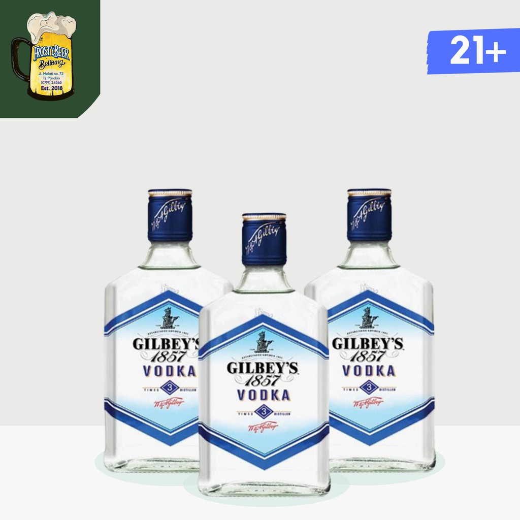 Jual Gilbeys Vodka 40% 350 ml - Three Times Distilled - Gilbey's ...