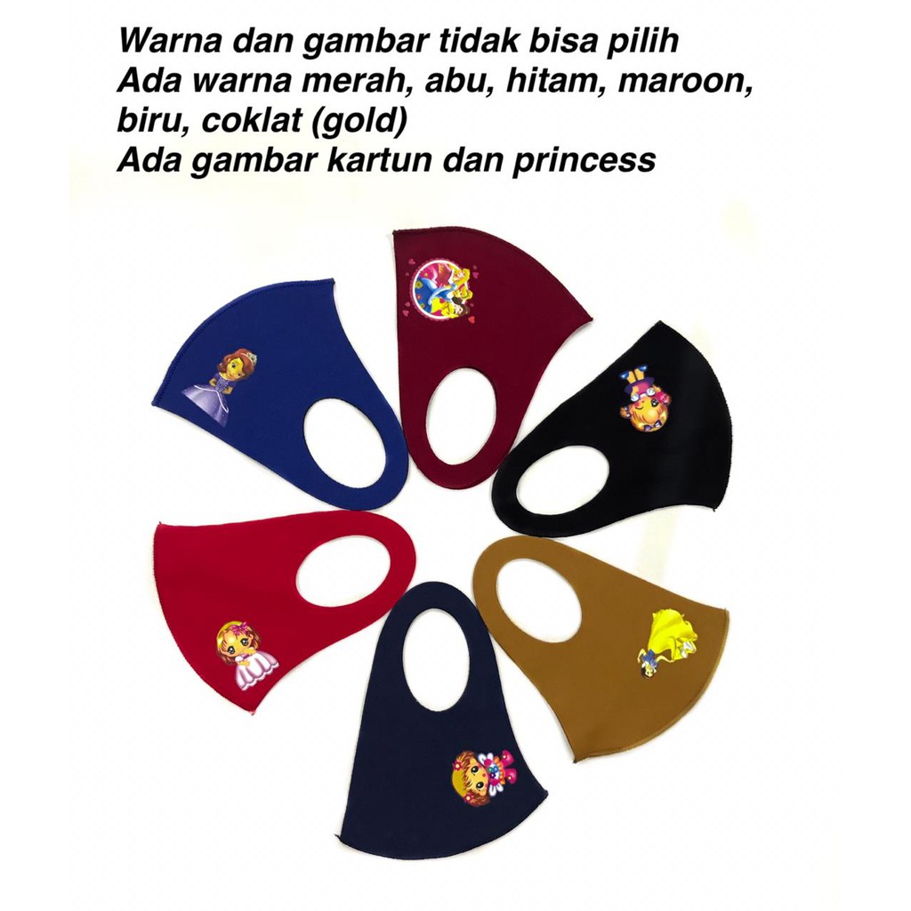 Jual Masker scuba ANAK polos gambar kartun dan karakter lucu | Shopee ...