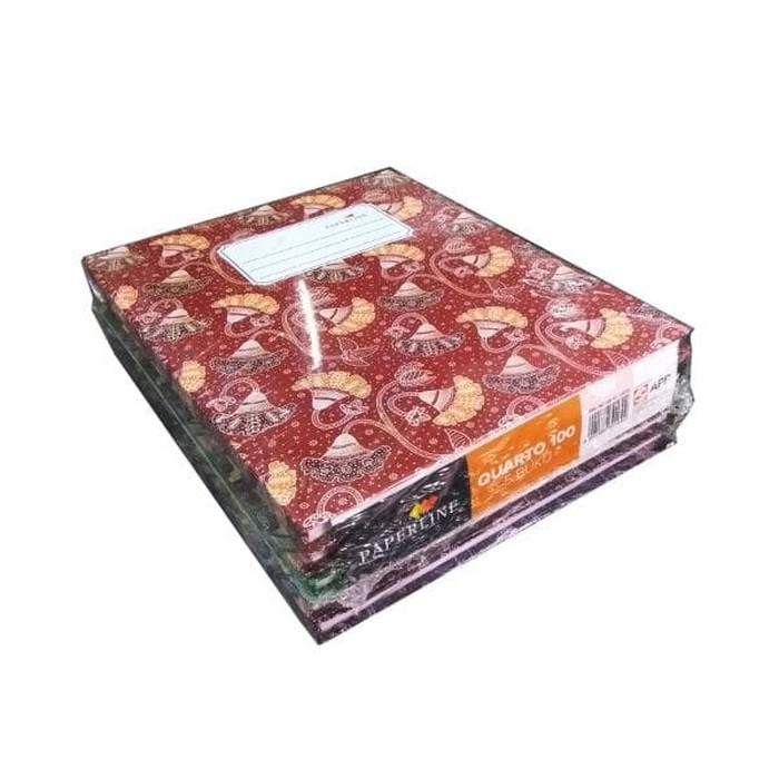 Jual [PACK] Buku Tulis Hc Hard Cover Quarto - Paperline 100 Lembar ...