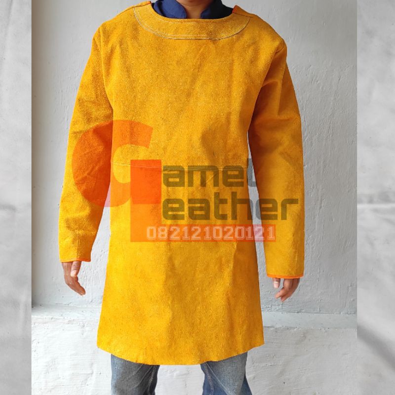 Jual Apron Las Kulit/Pelindung Dada/Jaket Las Kulit/Celemek Las/Leather ...