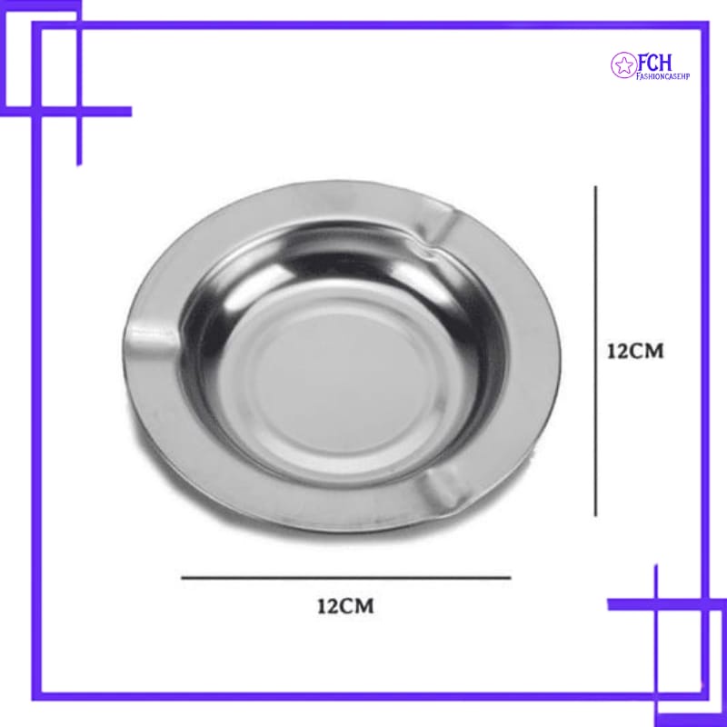 Jual FCH PAKET 5PCS ASBAK ROKOK STAINLESS / ASBAK SENG BULAT / ASHTRAY ...