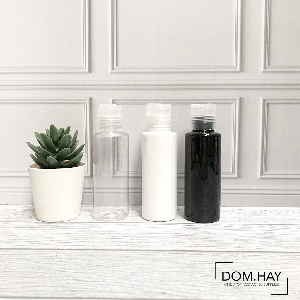 Jual 100ml RF Botol Presstop Clear Plastik PET Lotion Handsoap Hand ...