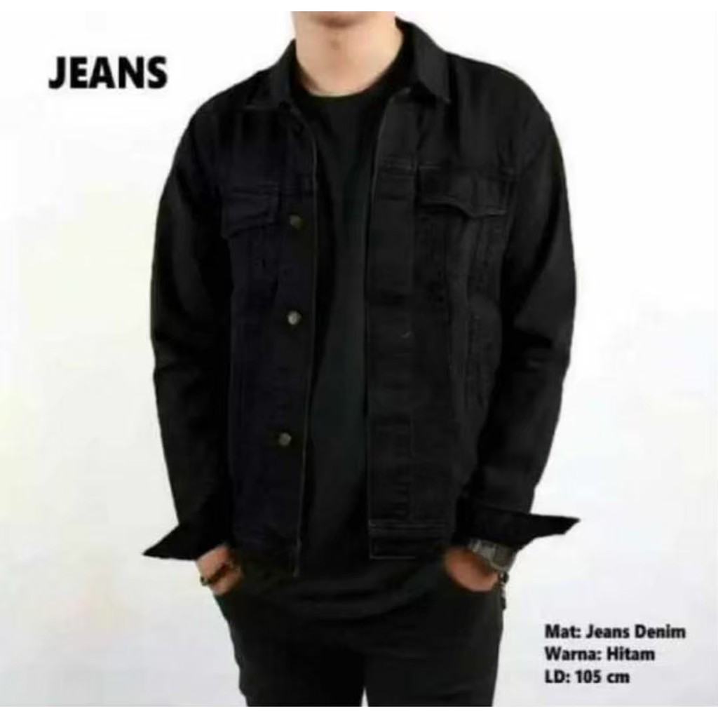 Jual Jaket Jeans Denim Pria Distro (Size M - 6XL Jumbo) - POLOS ...
