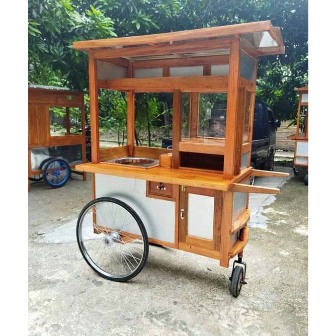 Jual gerobak bakso dorong roda becak dan roda mbantu free ongkir ...
