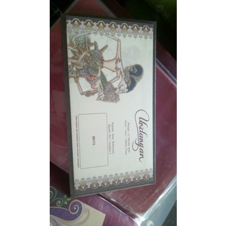 Jual undangan pernikahan motif wayang | Shopee Indonesia