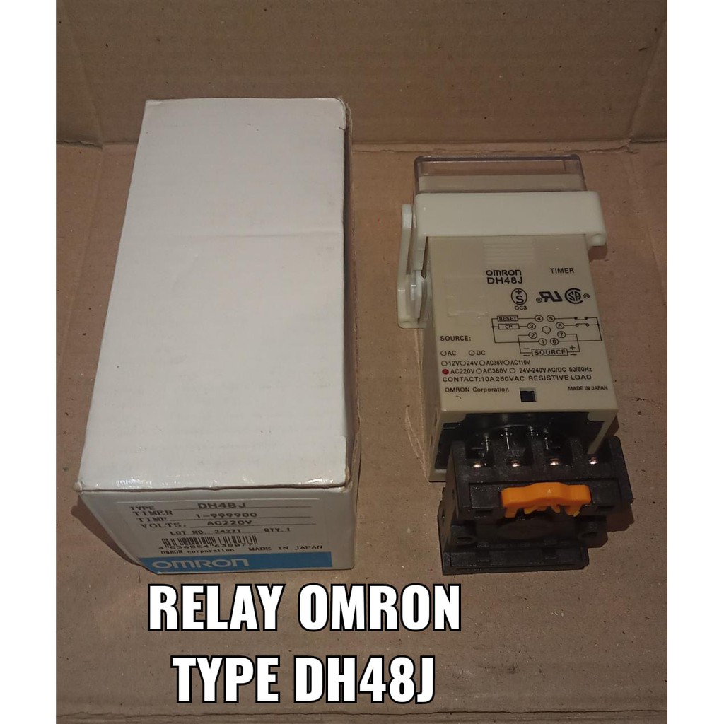 Jual OMRON DH48J Digital Counter Relay Contact Atau Sensor Dual Input ...