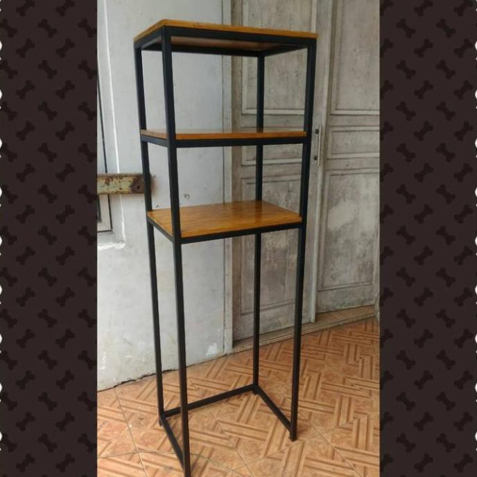 Jual Rak Besi Ambalan Kayu Rak Besi Minimalis Kitchen Set Lemari Besi ...