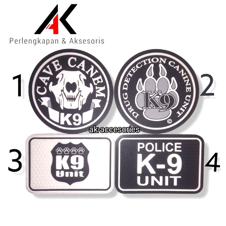 Jual emblem karet/ patch rubber polisi K9 POLICEK9 | Shopee Indonesia
