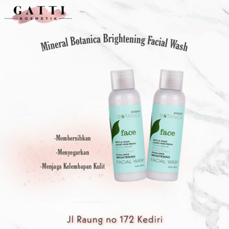 Jual Mineral Botanica Face Brightening Facial Wash 100 ml | Shopee ...