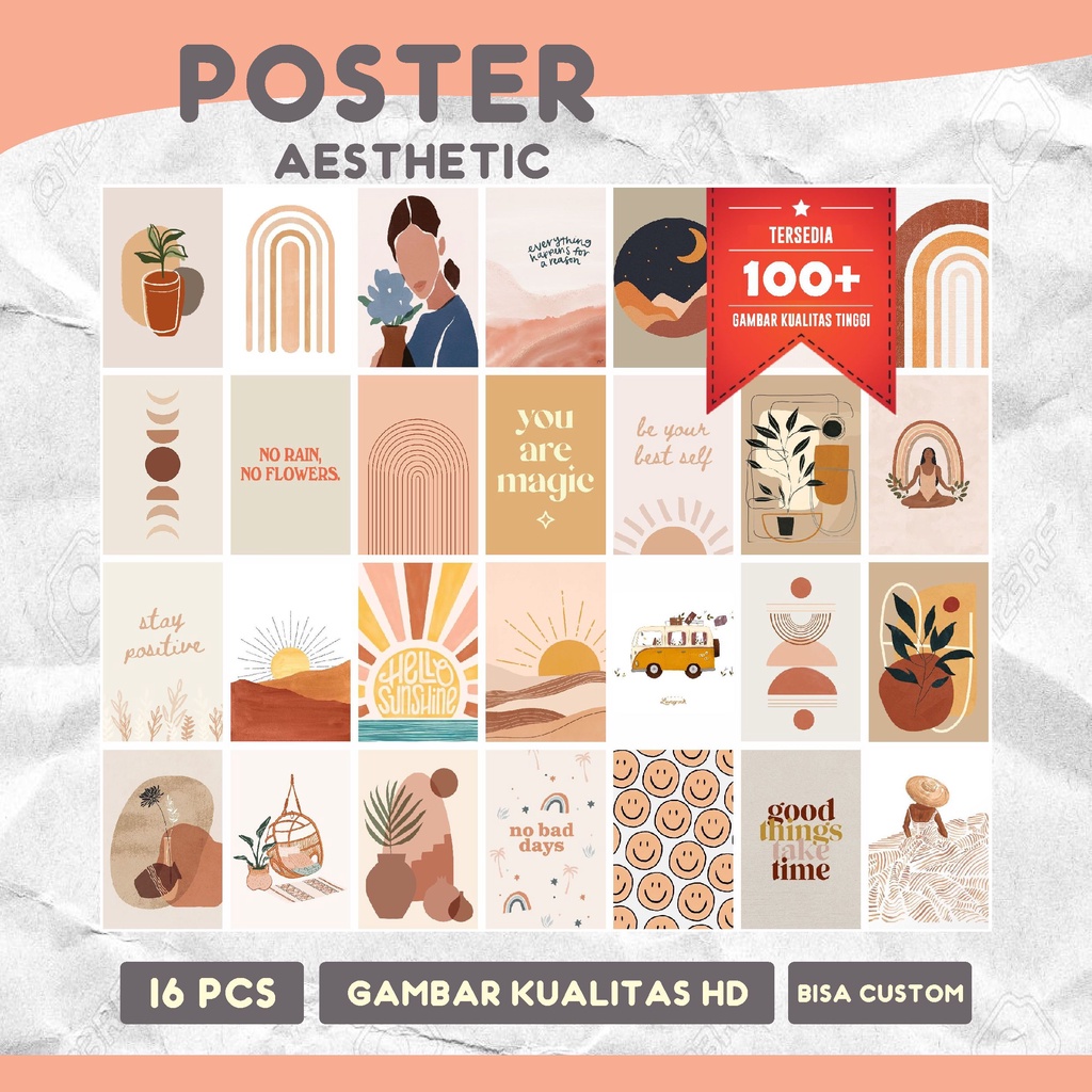 Jual Poster Dinding Aesthetic Hiasan Dinding A4 A5 A6 Dekorasi Kamar ...