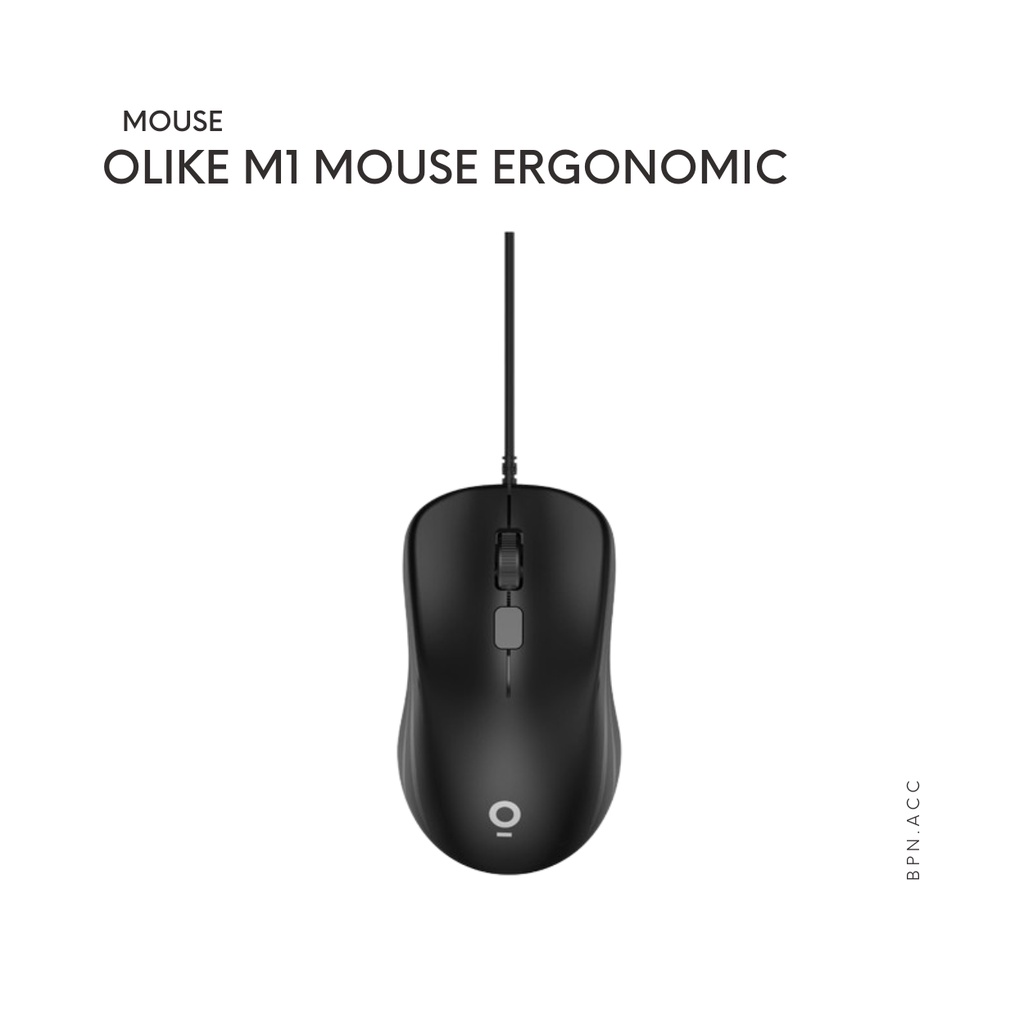 Jual Olike Mouse Ergonomic Design 1200 DPI Optical Sensor 3 Million M1 ...