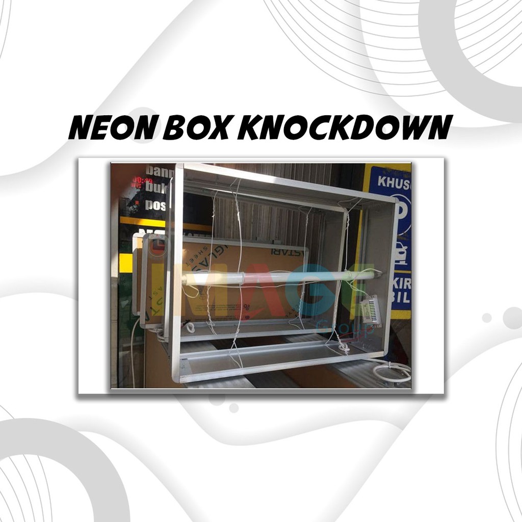 Jual Neon Box 60x80 Knockdown - packing plastik | Shopee Indonesia