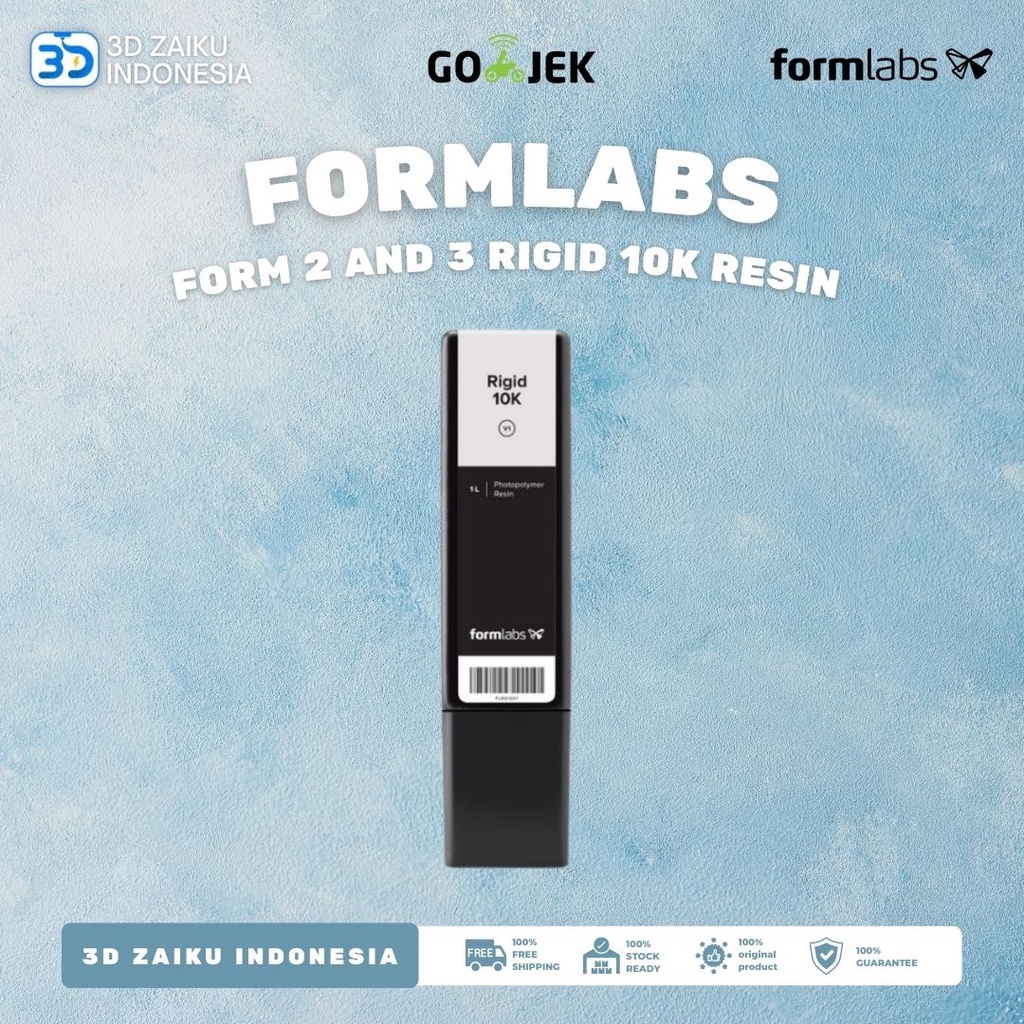 Jual Original Formlabs Form 2 and 3 Rigid 10K Resin for 3D Printing ...