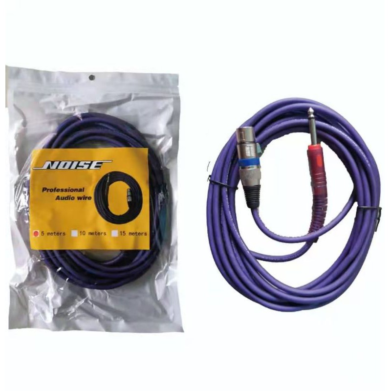 Jual Kabel Mic / Microphone 3 Pin Audio 5 / 10 /15 Meter Full kuningan ...