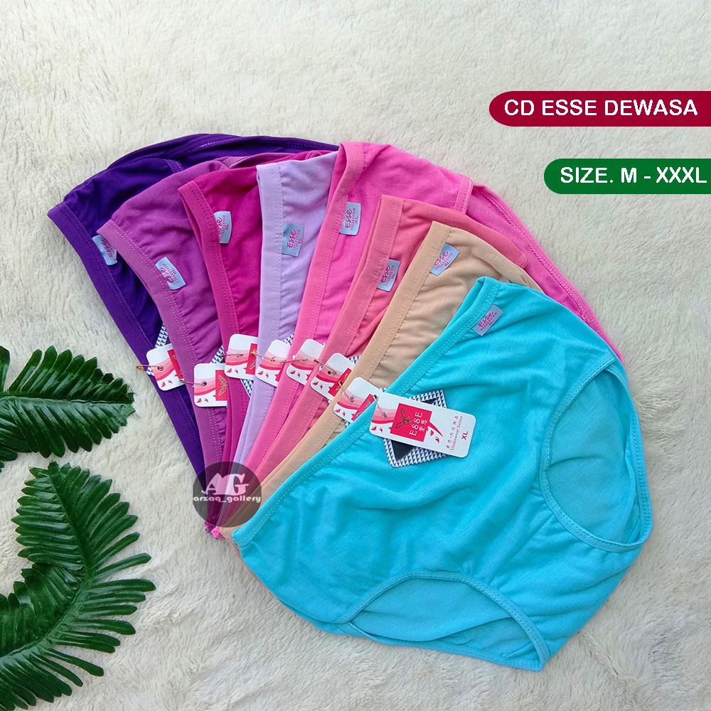 Jual [ 3 pcs ] - CD ESSE Dewasa | Celana Dalam Wanita Dewasa Berkwalitas | Shopee Indonesia