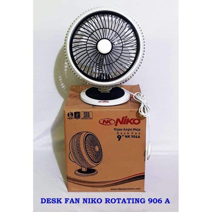 Jual Kipas Niko NK Kipas Angin Meja Desk Fan 9 Inch | Shopee Indonesia