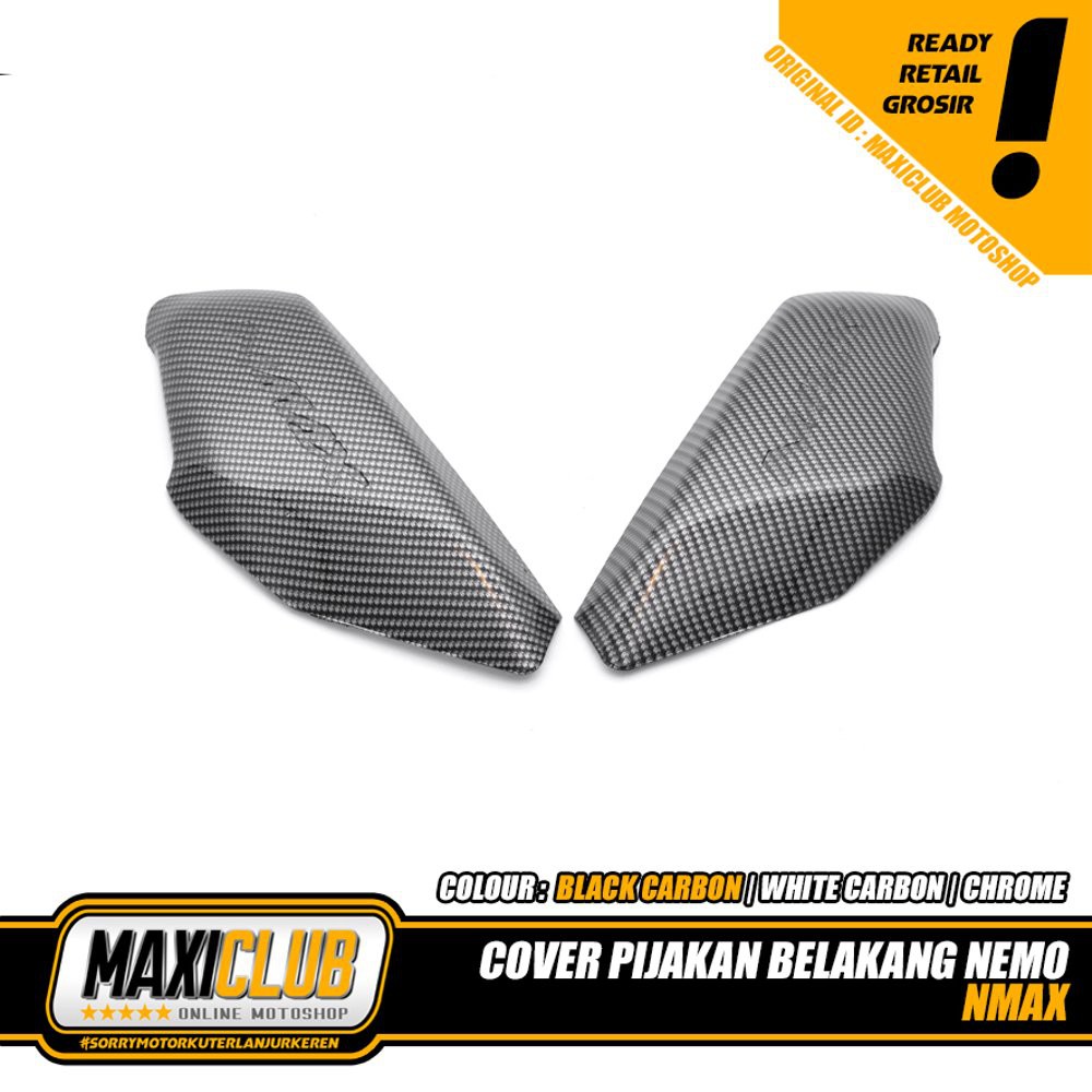 Jual Promo Cover Pijakan body samping NMAX NEMO Black Carbon | Shopee ...